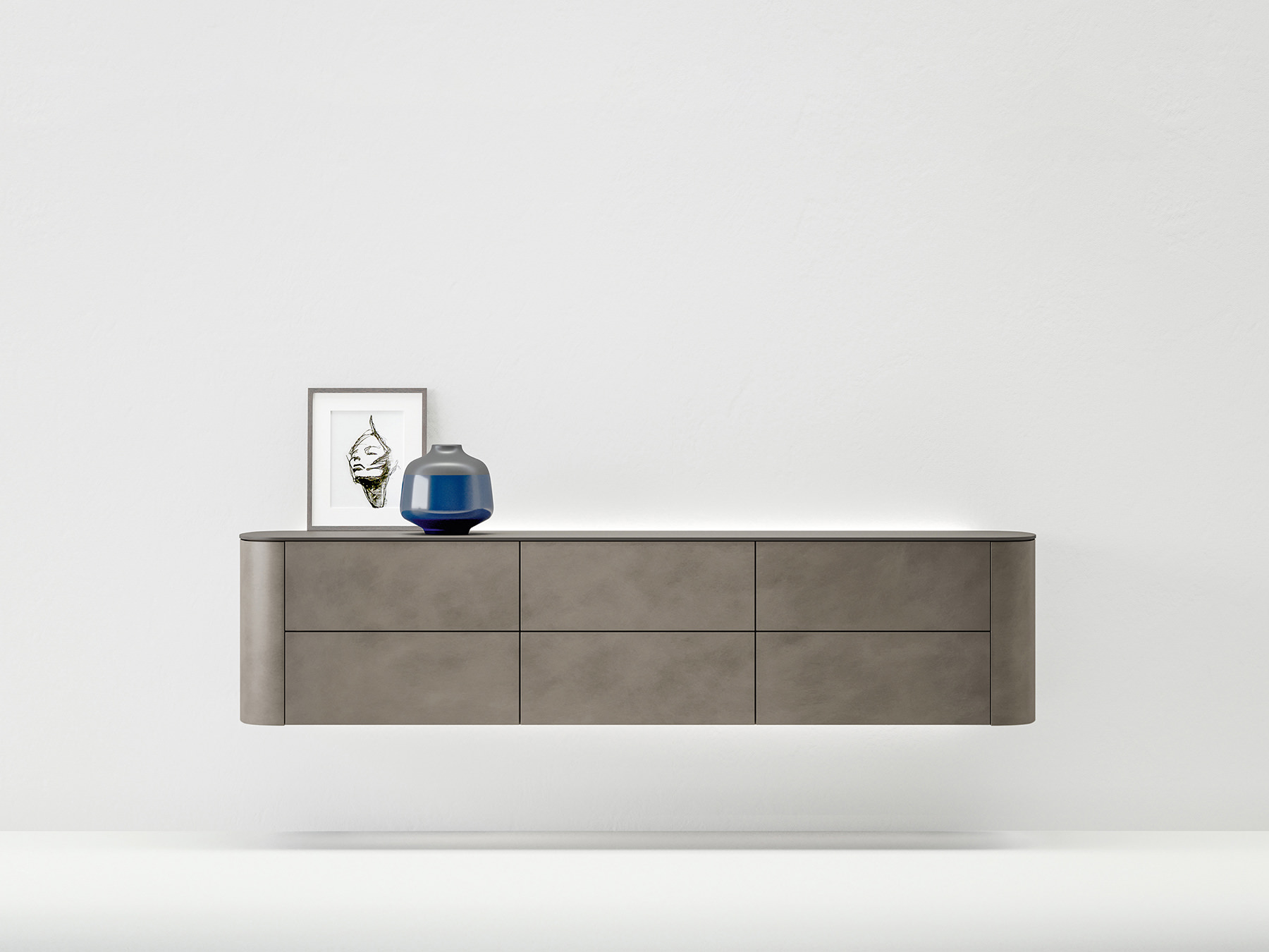 Modern Floating Sideboard Cabinet - Caccaro